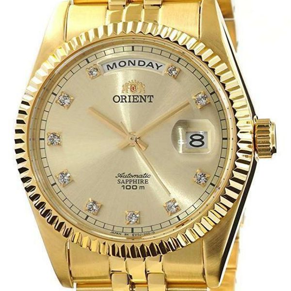 "LAST PC" ORIENT "President" Classic Automatic Sapphire Gold Watch ...