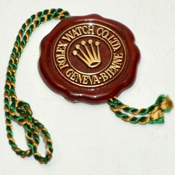 Vintage 1980s ~ROLEX Pre-Hologram RED PLASTIC "Chronometer" WATCH HANG ...