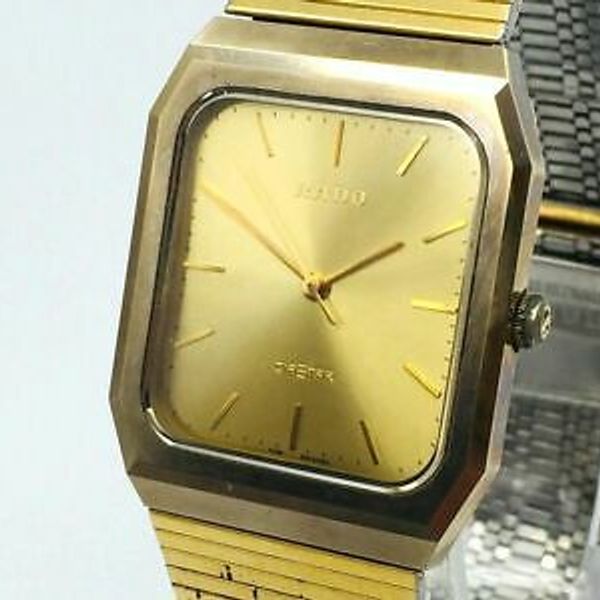 RADO Watch DIASTAR 132.9561.3 Quartz Titanium 18K Gold Plated T2135 ...