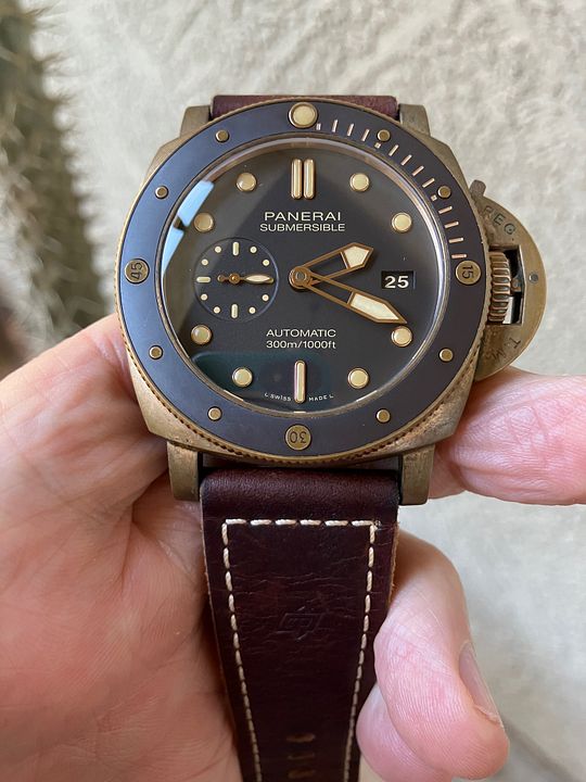 FSOT: Panerai PAM 00968 47mm Bronze Submersible | WatchCharts