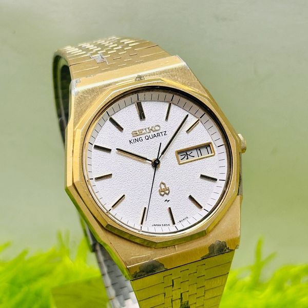 1978 Vintage Seiko KING QUARTZ 5856-8080 Analog Quartz Men's Wristwatch ...