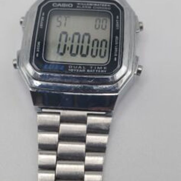 Casio Illuminator 3234 A178W Silver Digital Wrist Watch Alarm Chrono UnWorn MINT | WatchCharts ...