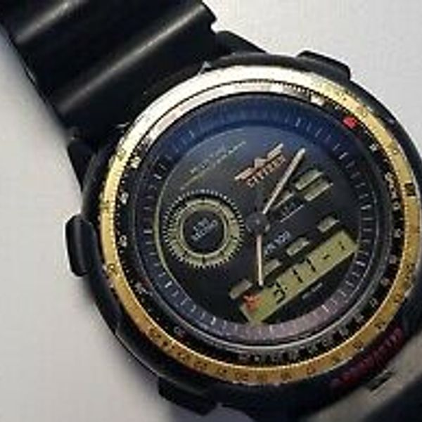 LVINTAGE CITIZEN PROMASTER WINGMAN ANA-DIGI WATCH C100 MADE IN JAPAN | WatchCharts Marketplace