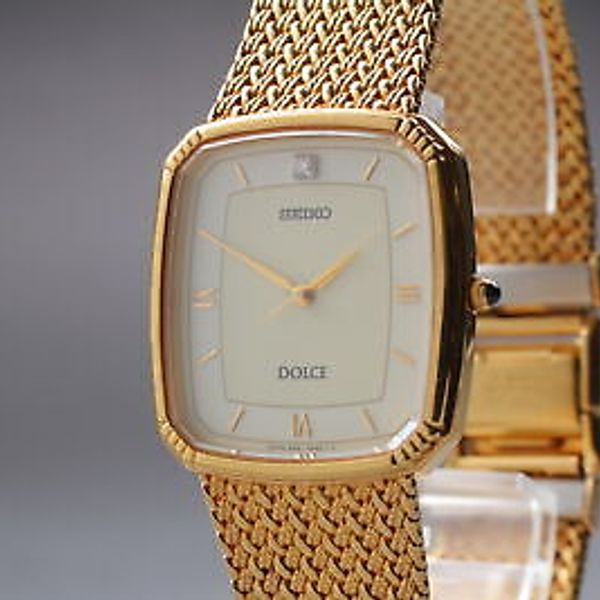 Near MINT Seiko Dolce 5E61-5A20 SADV064 Diamond Gold Mens Vintage Watch JAPAN | WatchCharts ...