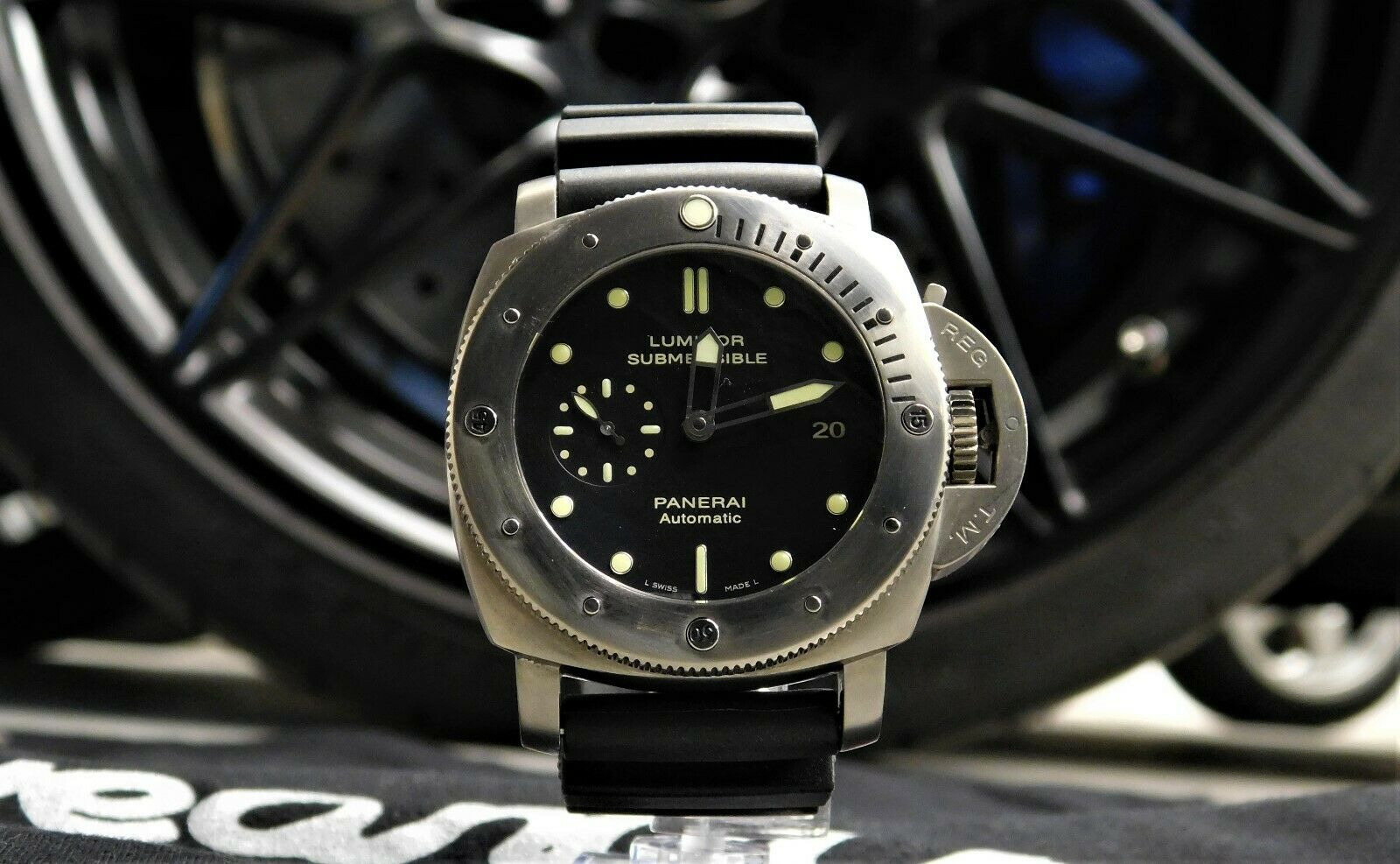 PANERAI LUMINOR SUBMERSIBLE 3 DAYS PAM 305 TITANIUM 47MM PAM 00305 SET ...