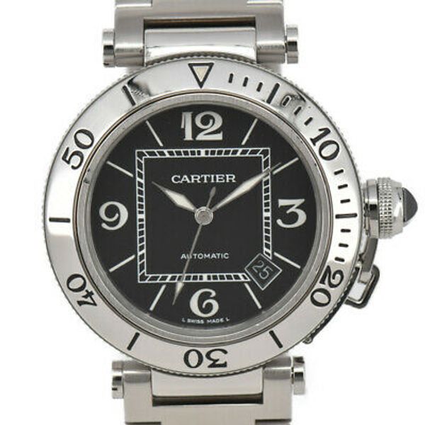 CARTIER Pacha Sea timer W31077M7 black Dial Automatic Men's Watch C# ...