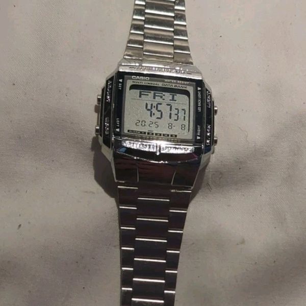 Casio Data Bank Telememo 30 Digital Watch DB-360 Silver - Brand New ...