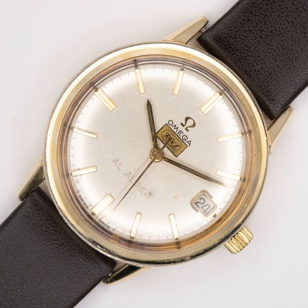 Vintage Omega Cal. 560 17-Jewel 14K Gold-Filled Automatic Wristwatch ...