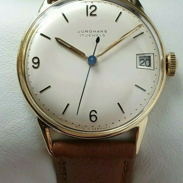 JUNGHANS - Max Bill - KAL. J 687 - HANDAUFZUG - VINTAGE - HERRENUHR TOP ...