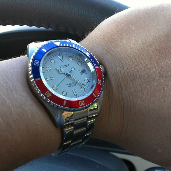 Pepsi Bezel Timex Submariner Watch - $60 | WatchCharts