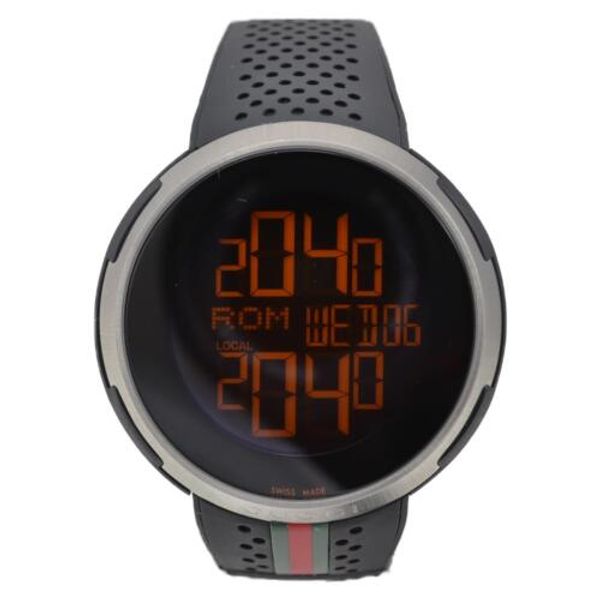 Gucci YA114103 Store Display 9.5 out of 10 Men's I-Gucci Black Digital ...