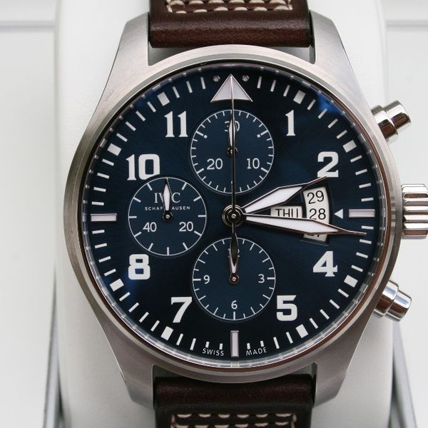 FS: IWC Pilot Chronograph IW377706 LE PETIT PRINCE EDITION Blue Dial ...