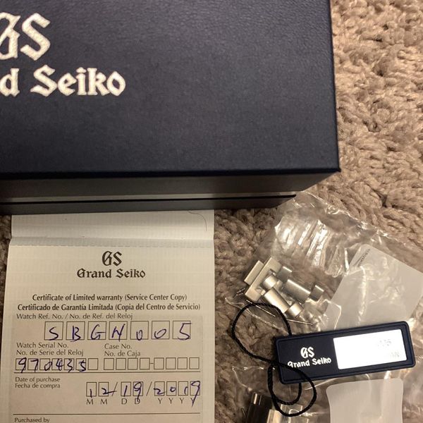 [WTS] Grand Seiko sbgn005 under warranty + Barton strap $2350 ...