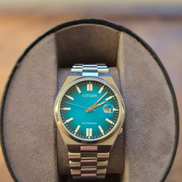 Citizen Automatic Tsuyosa Men's Teal OmbrÃ© Dial Watch | WatchCharts ...