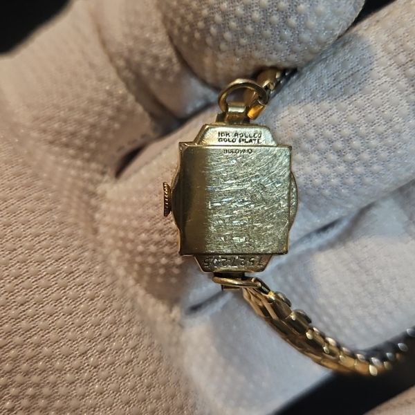 Vintage Bulova Womenâ s Watch 10k Rolled Gold Plate, Swiss, 17 Js Needs ...