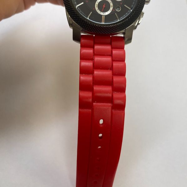 Fossil FS-4598 Chronograph Black Dial Menâ s Watch NEW BATTERY ...