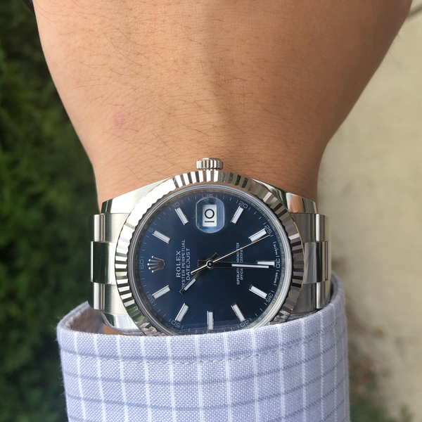 [WTS] Rolex Blue Datejust 41 $7000 full set | WatchCharts