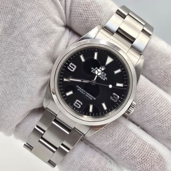 2005 Rolex Explorer I 114270 Men's Automatic 36mm Steel Black Dial ...