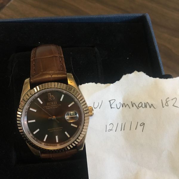 [WTS] burei datejust homage -$100 OBO box and papers | WatchCharts ...