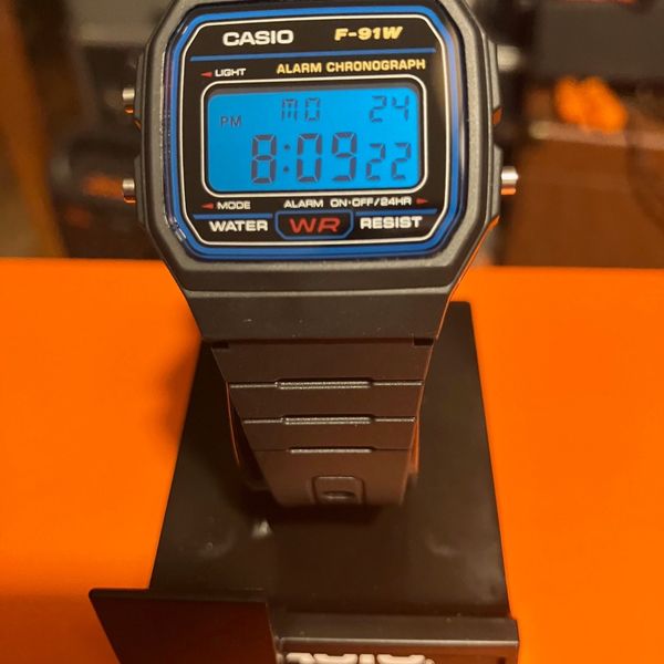 Custom Casio F91W with Blue Screen Mod | WatchCharts Marketplace