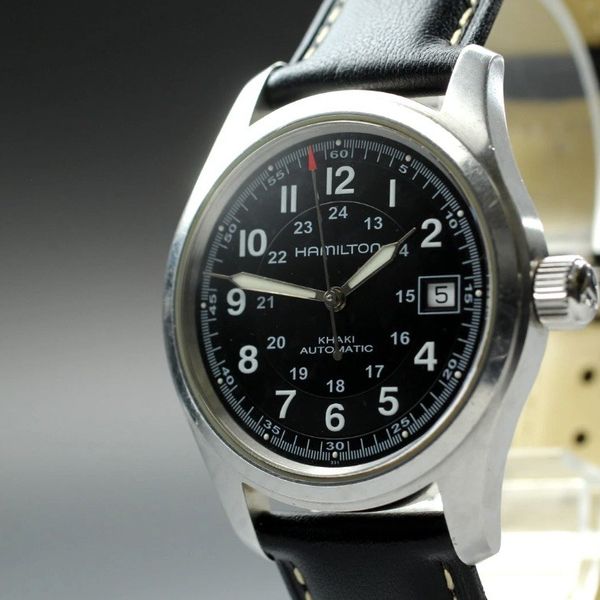 HAMILTON Khaki Field Automatic H704450 Black Dial Date | WatchCharts ...