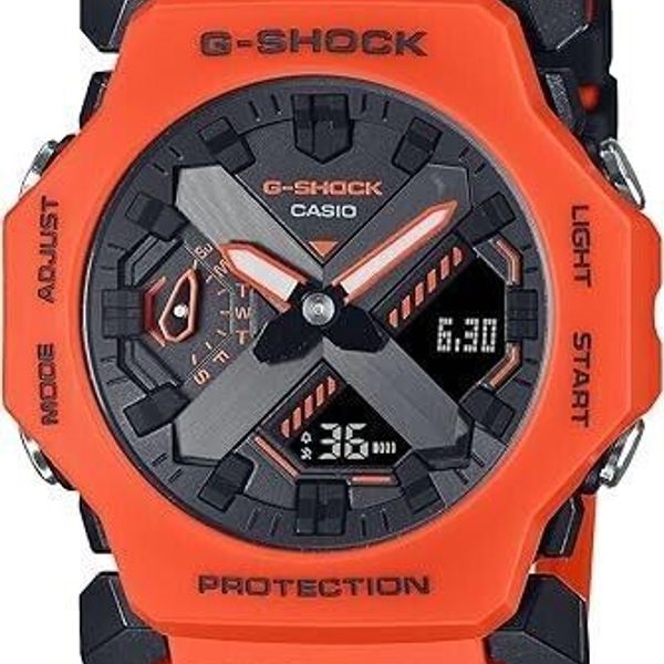CASIO G-SHOCK GA-2300FL-4AJF Minimal Design Orange Analog Digital Men ...