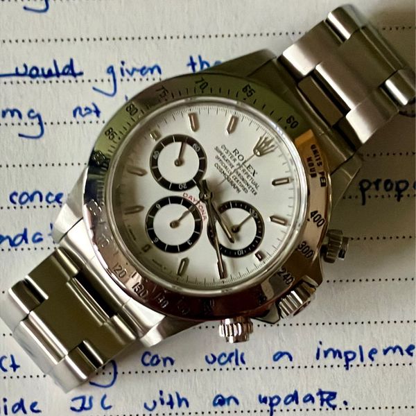 Rolex Zenith Daytona 16520 | WatchCharts Marketplace