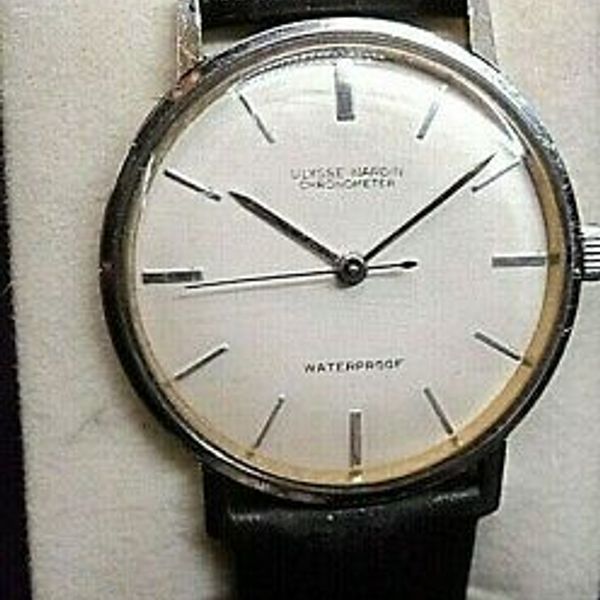1950s ULYSSE NARDIN Chronometer~Cal.N65~17J Swiss~WATERPROOF Stainless Watch | WatchCharts ...