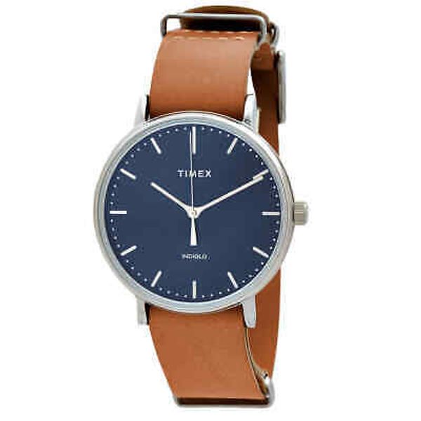 Timex Fairfield Slip-Thru Quartz Blue Dial Men's Watch TW2P97800 ...