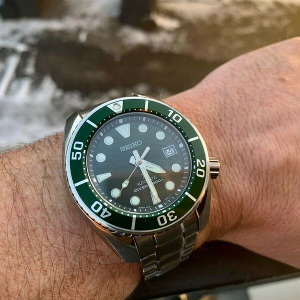 SEIKO PROSPEX SPB103J1 "SUMO" 2020 GREEN Divers Watch | WatchCharts ...