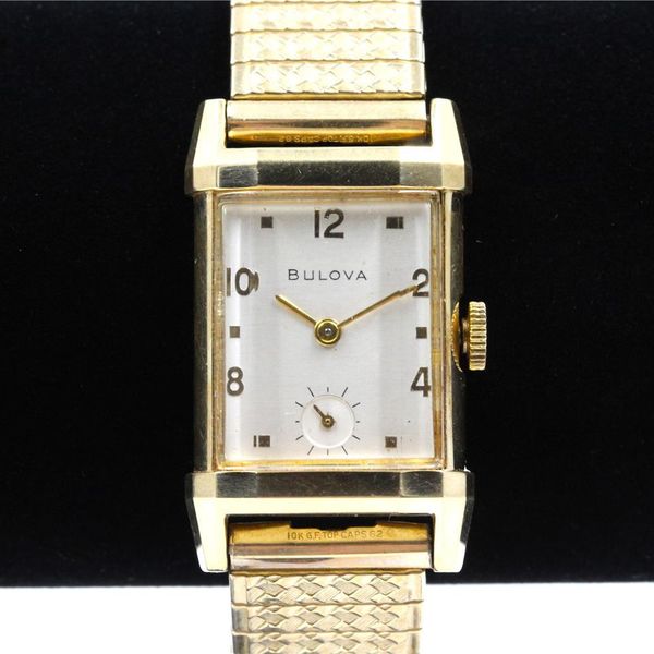 1953 VINTAGE BULOVA 14K SOLID GOLD 21J 7AA GORGEOUS MENS WRISTWATCH FOR ...