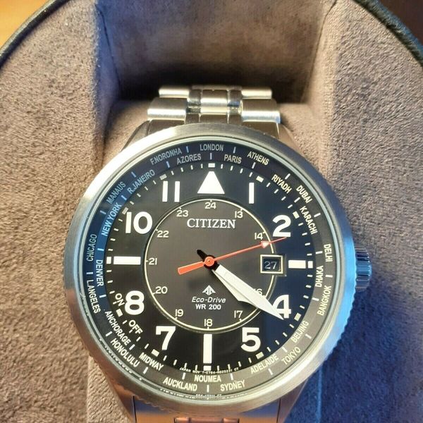 CITIZEN ECO DRIVE PROMASTER, NIGHT HAWK, BX1010-53E CAL E784, WORLD TIME, | WatchCharts