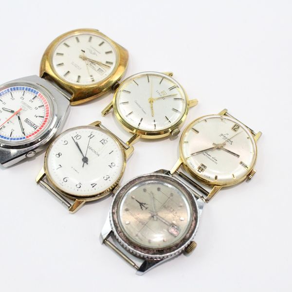 Mens Assorted Vintage Mechanical Watch Heads Tissot Seiko Etc Working x ...