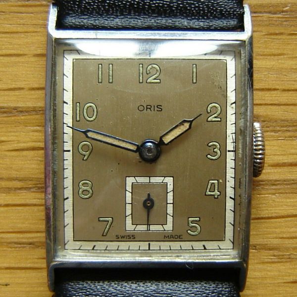 Mens Vintage 1940s Oris Tank Style 7 Jewel Manual Wind Watch - Cal 451 - FWO | WatchCharts ...