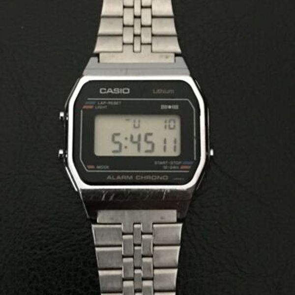 Vintage Casio A155 Digital Watch 1989 | WatchCharts Marketplace