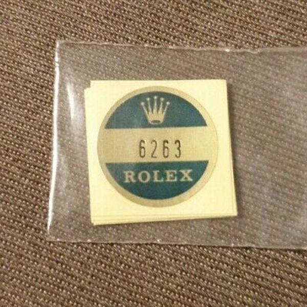 B) 6263 Rolex vintage DAYTONA Sticker Aufkleber Etiqueta Adhesivo ...