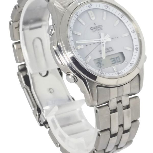 Casio Lineage Lcw-100T Radio Solar Titanium Men'S Watch Working Body ...