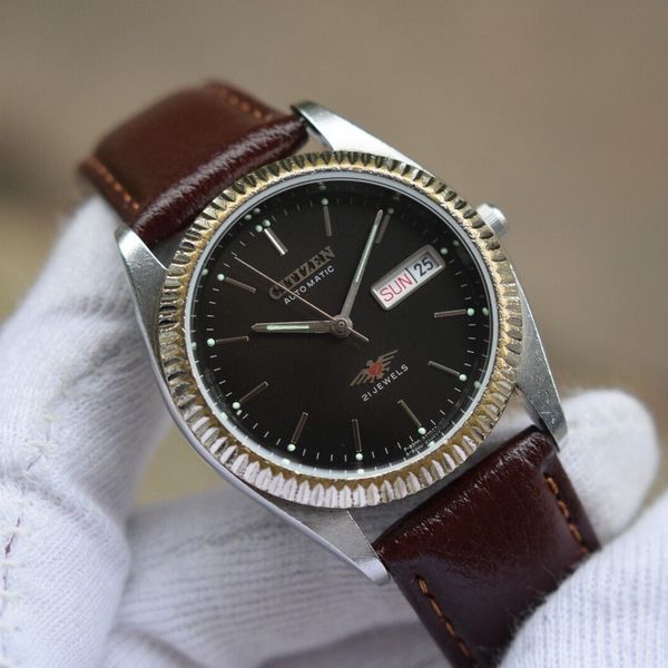 August 1993 Vintage Citizen Eagle 7 Automatic Men's Black Dial Bracelet ...