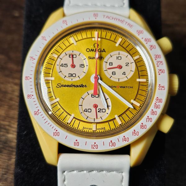 Mission to Sun: OMEGA x Swatch Speedmaster MoonSwatch Sun Yellow Menâ s ...