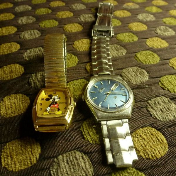 Seiko 2K03-5009 Mickey 60th Limited Quartz & Seiko SQ 4336-8119 MF ...