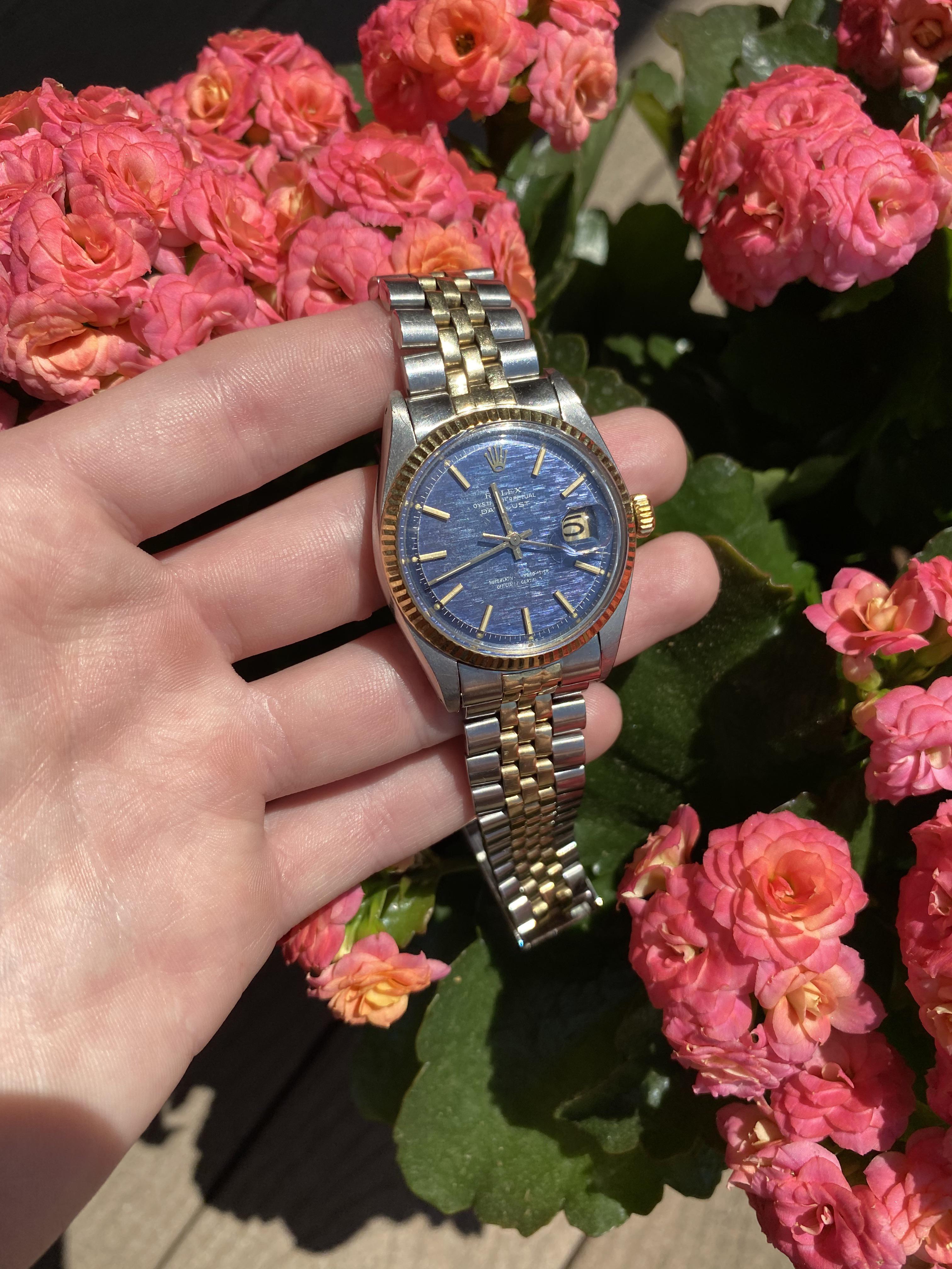 [WTS] Rolex Datejust 1601 Blue Mosaic Dial | WatchCharts Marketplace