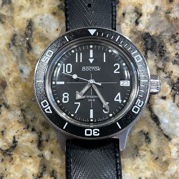 Vostok Amphibia Antarctic Diver, 40mm Watch | WatchCharts Marketplace