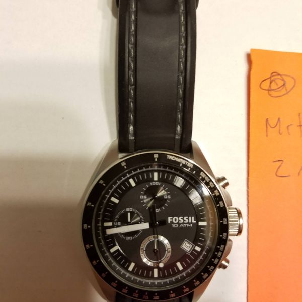 [WTS] Fossil black watch with rubber band | WatchCharts Marketplace