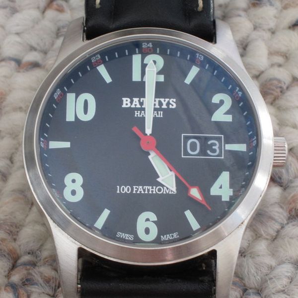 Bathys Silver Quartz 100 Fathoms, Titanium Caseback | WatchCharts ...