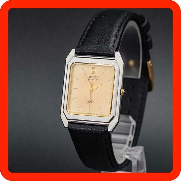 [N-MINT] New BATT SEIKO Dolce 7731-5070 Vintage Gold Tank shape Men Watch Japan | WatchCharts ...