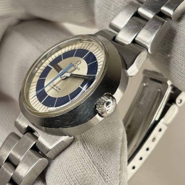 OMEGA Geneve Dynamic Vintage 1970â s Ladies Manual Silver Ellipse Watch ...