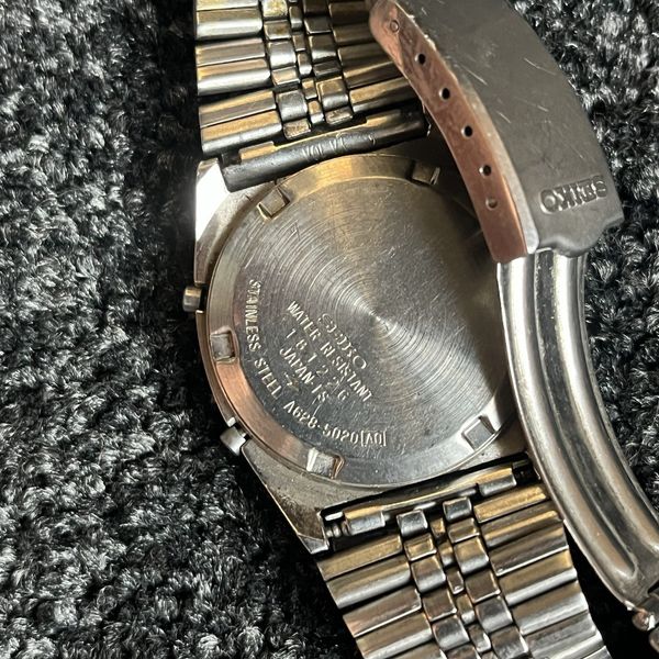 seiko mens watch vintage A628-5020 | WatchCharts Marketplace