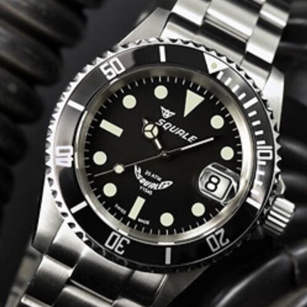 Brand New Squale Y1545 20 Atmos "MAXI" Watch w/ Warranty Swiss Made MK2 ...
