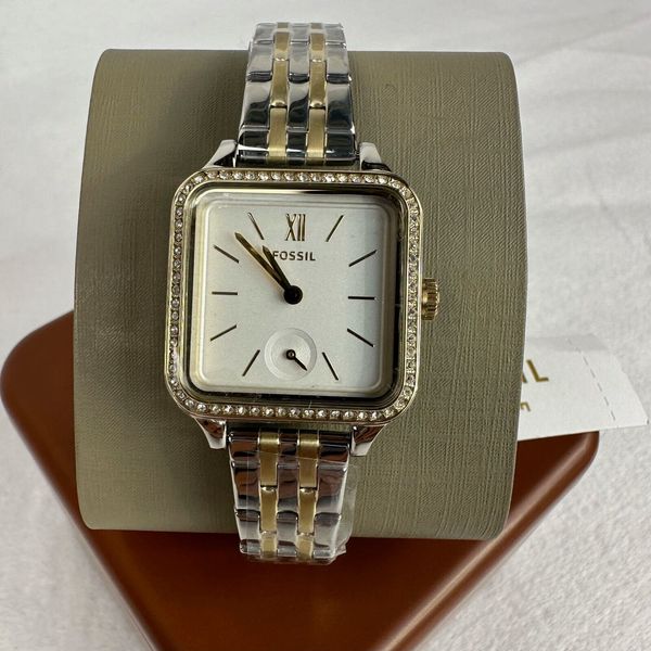 NWT Fossil Women's Colleen Three-Hand Two-Tone Stainless Steel Watch ...