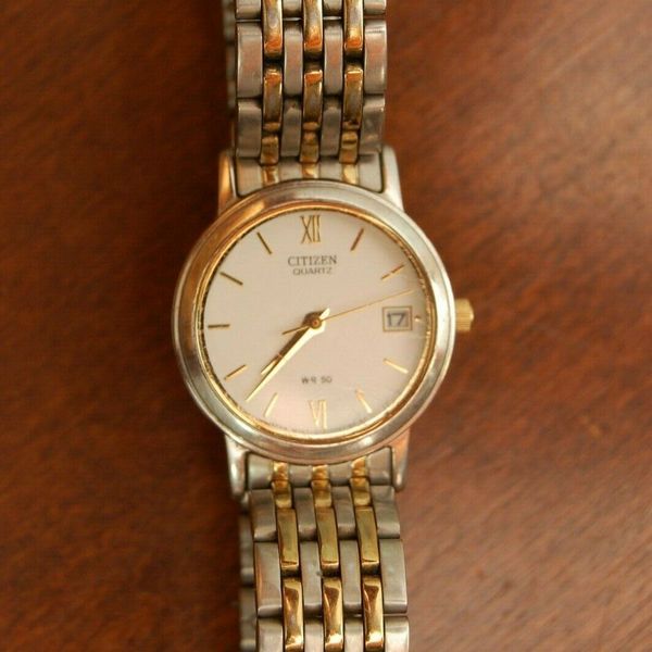 Citizen Ladies WR 58AR Two Tone WR 50 Analog Date Watch | WatchCharts ...